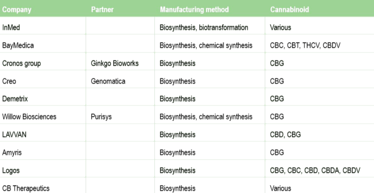 Cannabinoid manufacturing – Innovative approaches to the production of ...