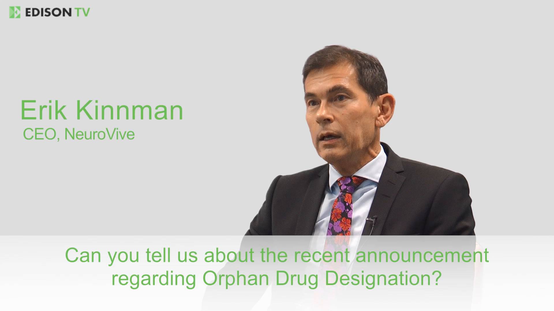 Executive Interview - NeuroVive Pharmaceutical (Part 2) - Edison Group