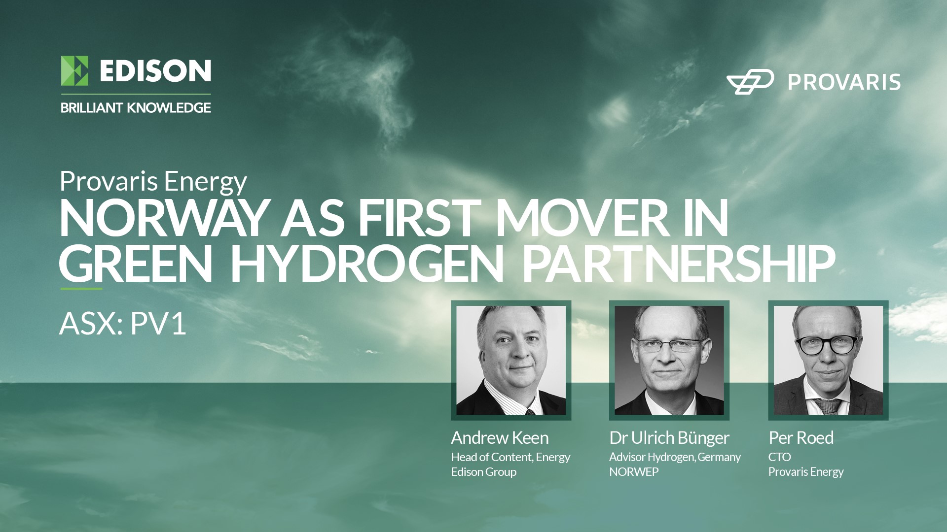 Provaris Energy: Norway as first mover in green hydrogen partnership ...