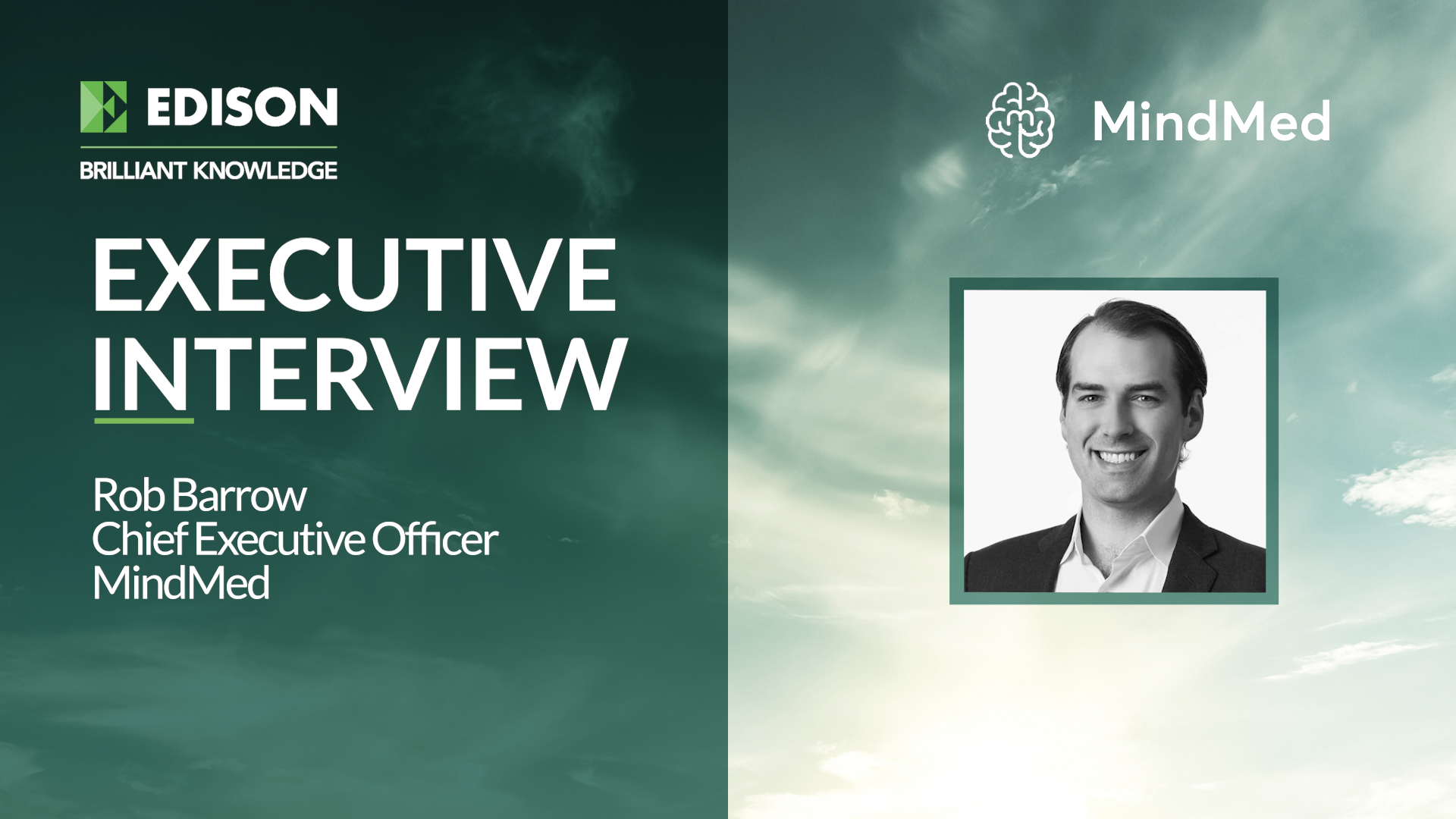 MindMed - executive interview with Rob Barrow, CEO - Edison Group
