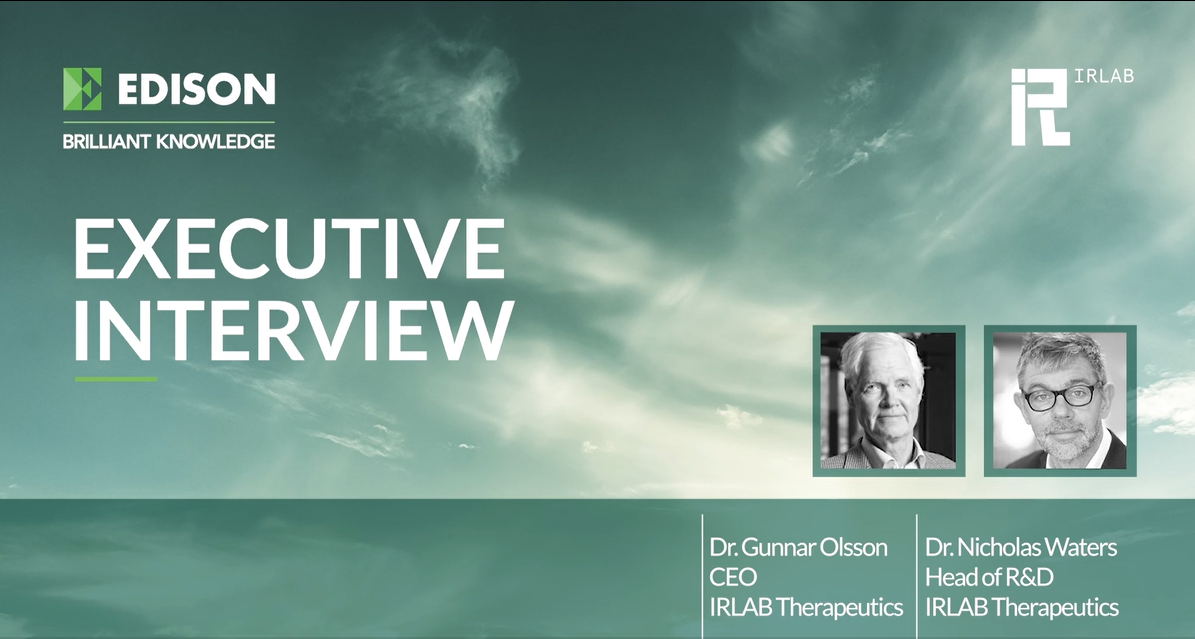 IRLAB Therapeutics – executive interview - Edison Group