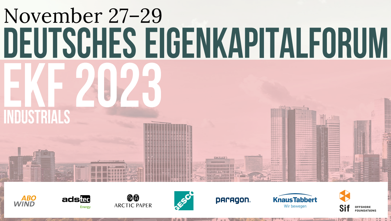 Deutsches Eigenkapitalforum (EKF) 2023 industrials - Edison Group