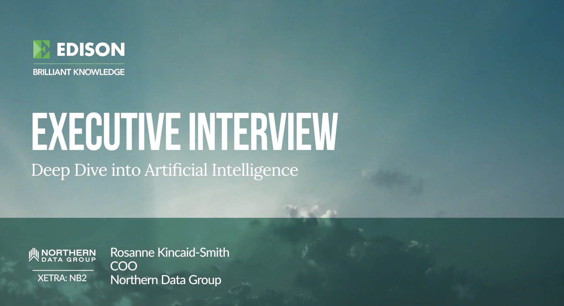 Deep dive into artificial intelligence interview: Northern Data Group ...