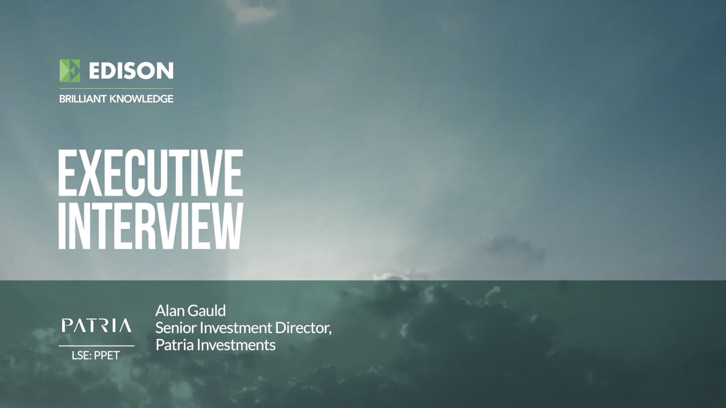 Patria Private Equity Trust – Manager Interview - Edison Group