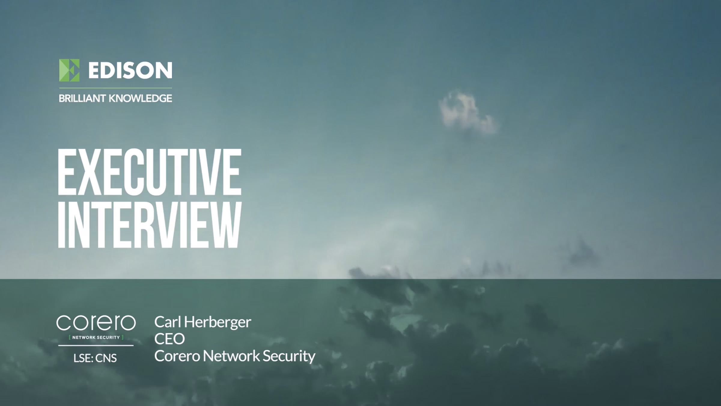 Corero Network Security – executive interview - Edison Group
