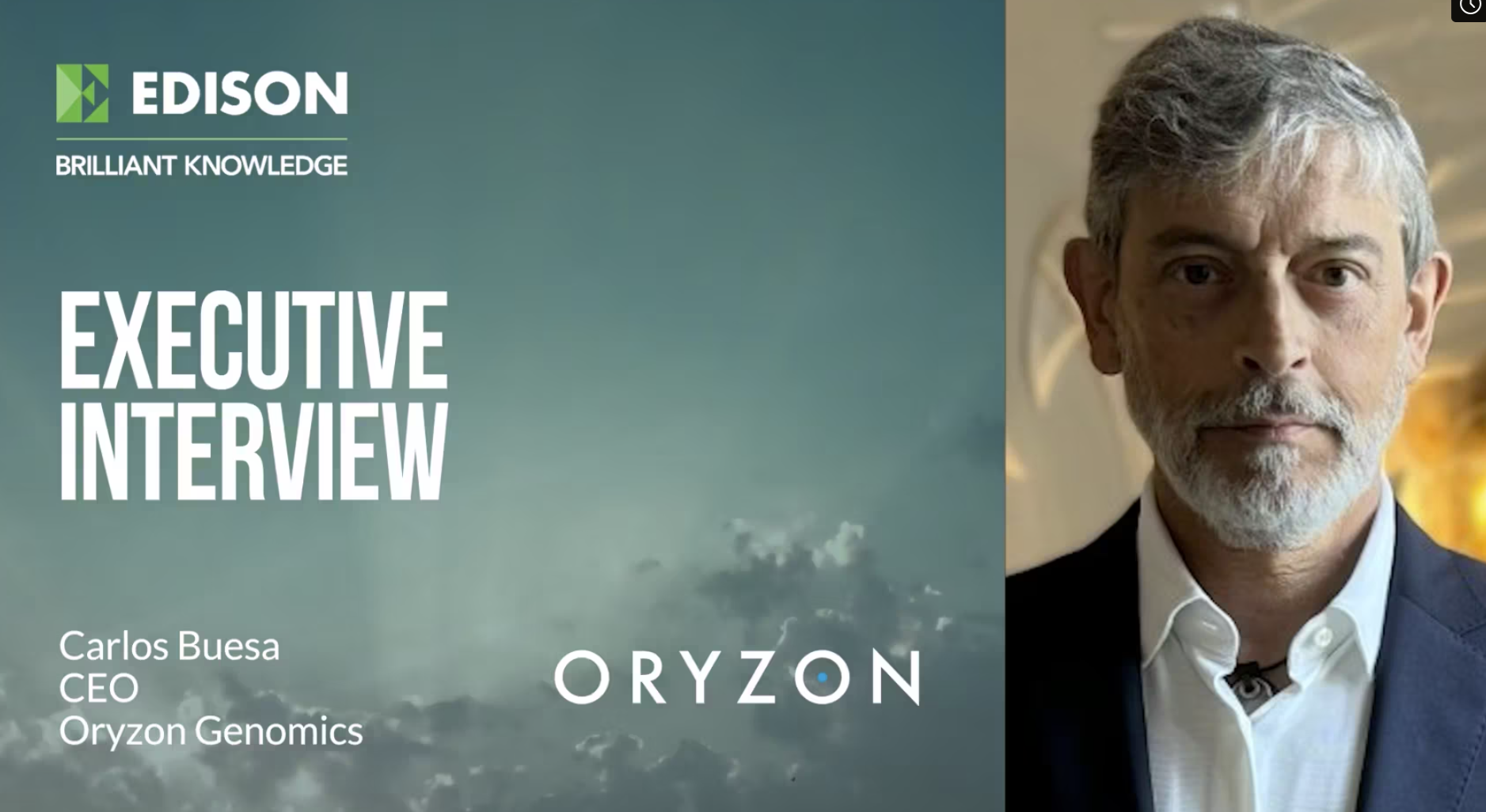 Oryzon Genomics – executive interview - Edison Group