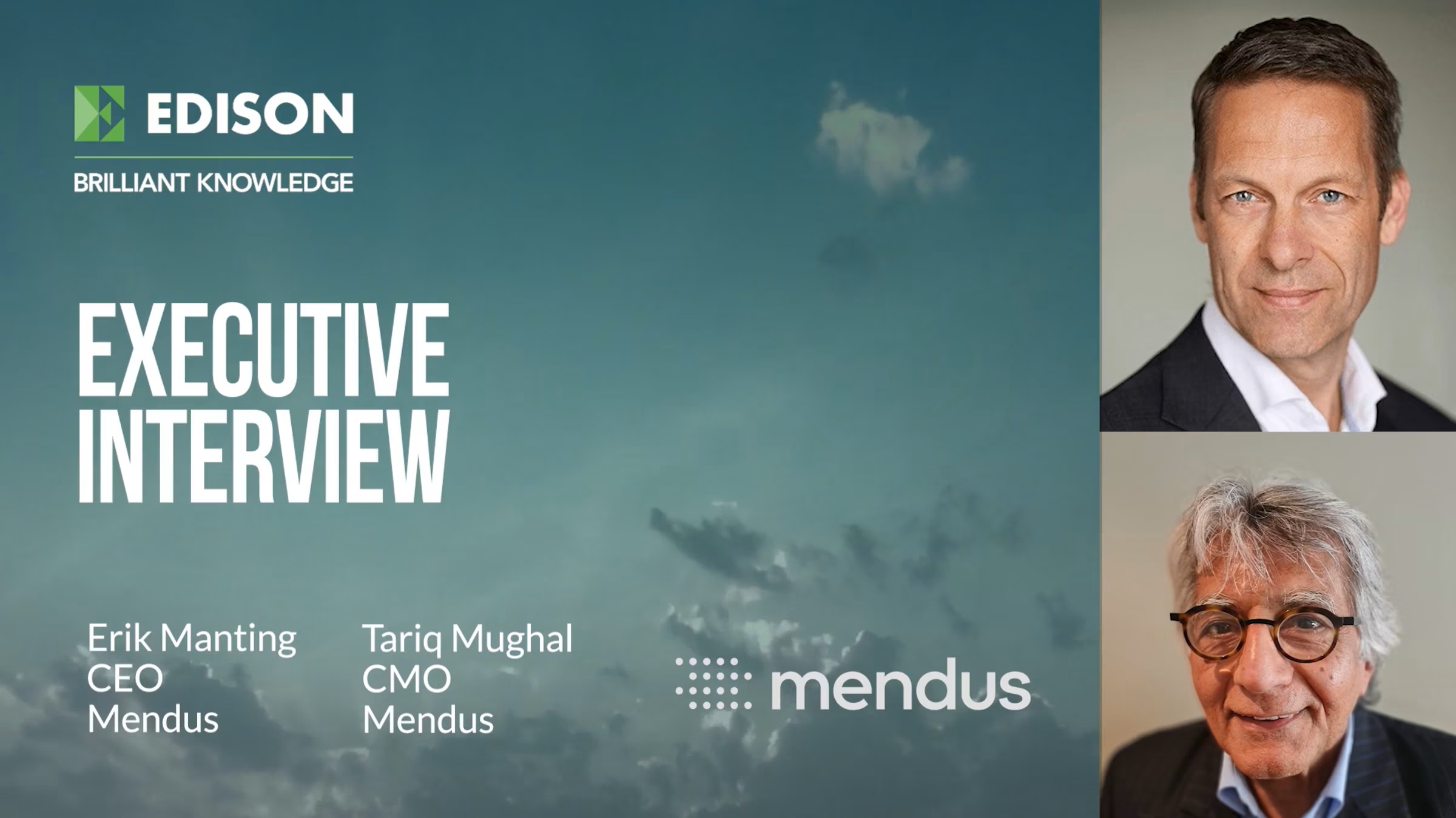 Mendus: Vididencel Updated Strategy with CEO and CMO - Edison Group