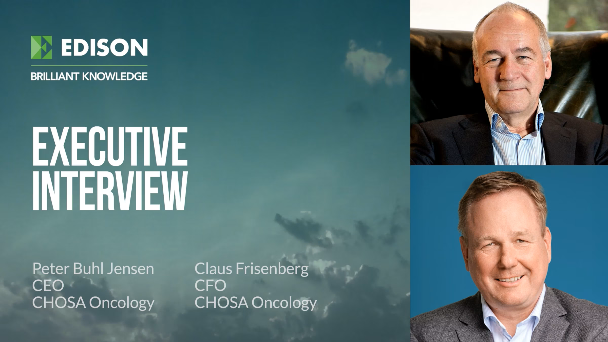 CHOSA Oncology – executive interview - Edison Group